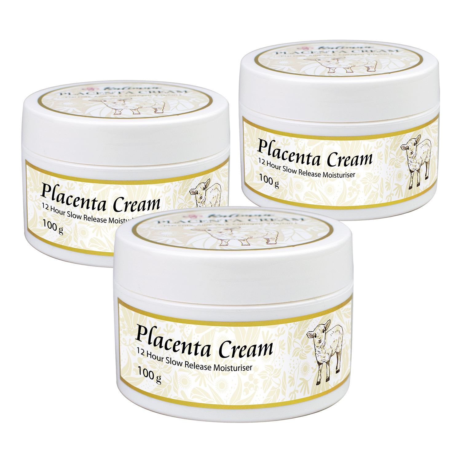Kalimna Placenta Cream 100g*3 - Kalimna Skin Care